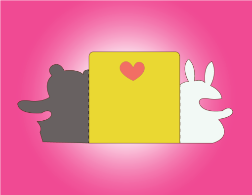 Bear and Bunny Printable Greeting Card
