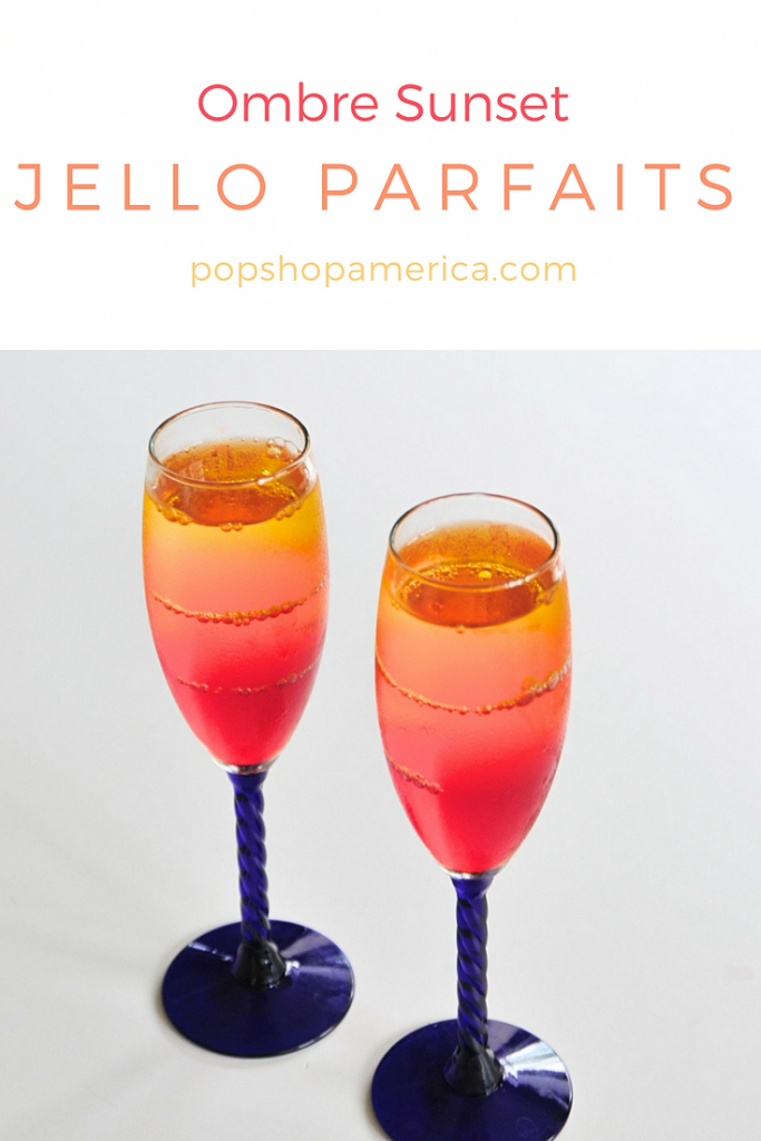 Ombre Sunset Jello Parfaits