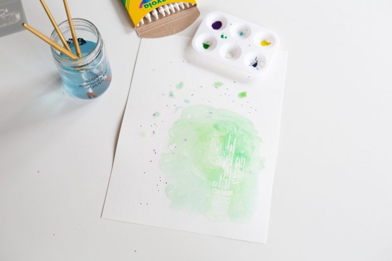 Watercolor Wax Resist Painting Tutorial