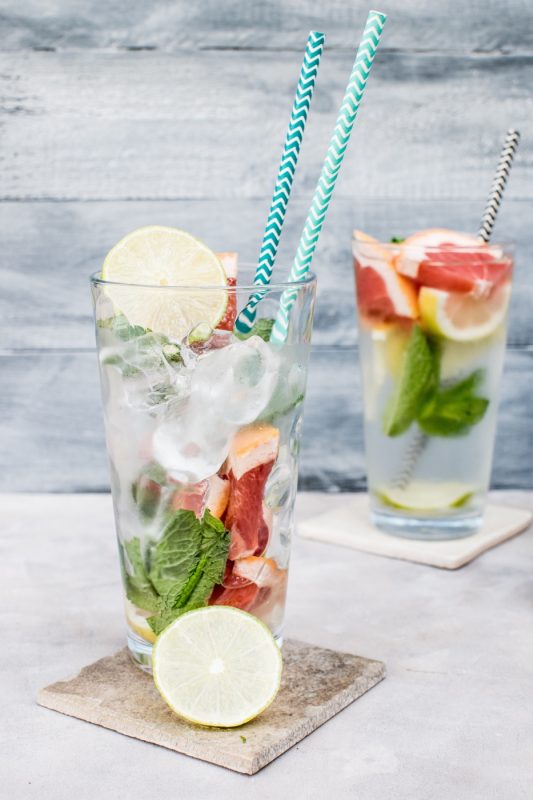 Grapefruit & Mint Infused Water Recipe
