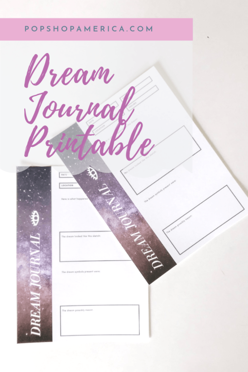 Free Dream Journal Printable
