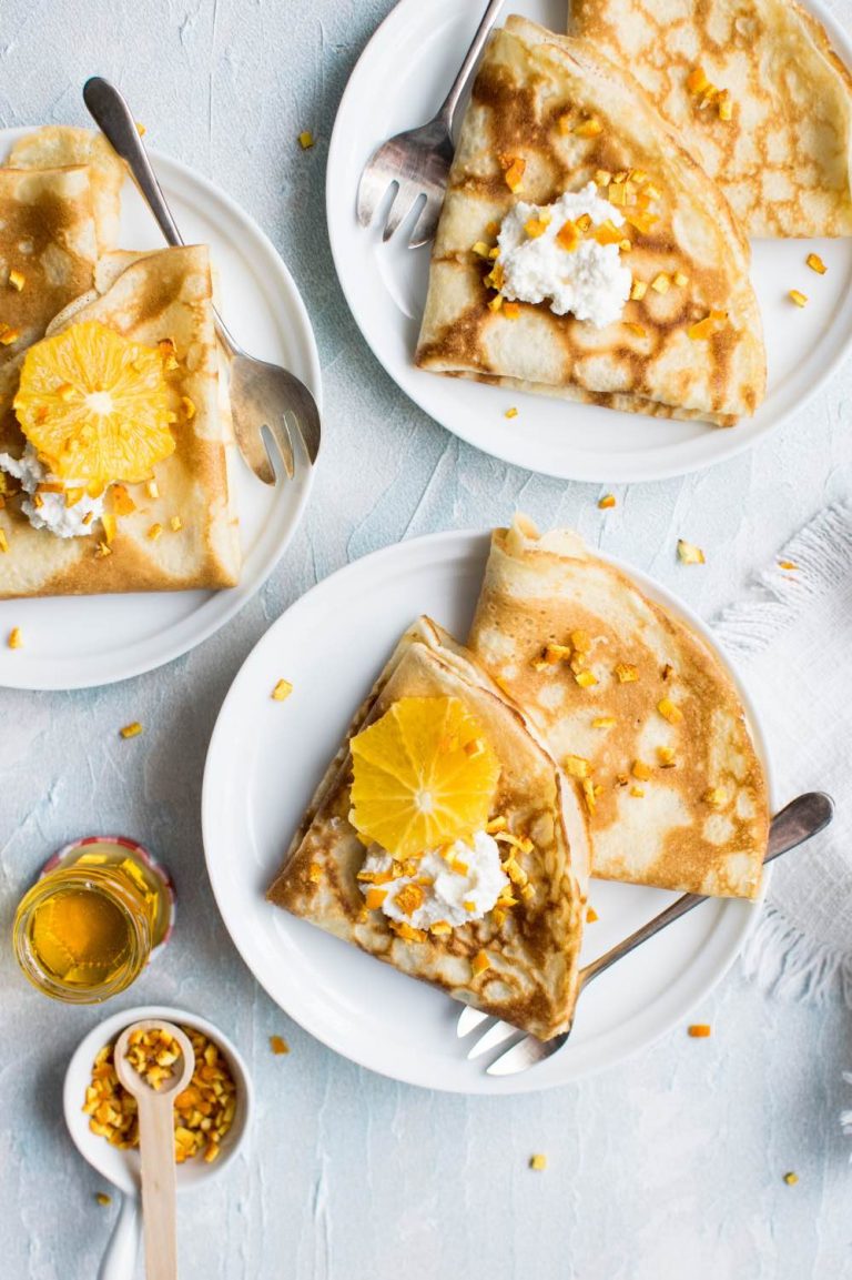 Delectable Crepes with Orange Curd Recipe