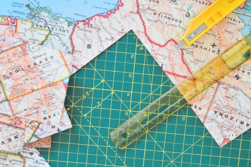 DIY Map Coasters
