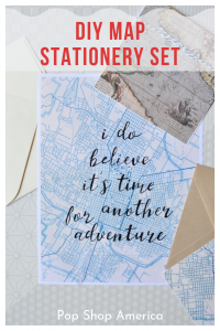 DIY Map Stationery Set