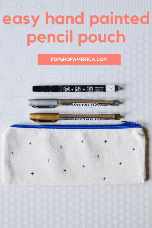 Easy Hand Painted Pencil Pouch