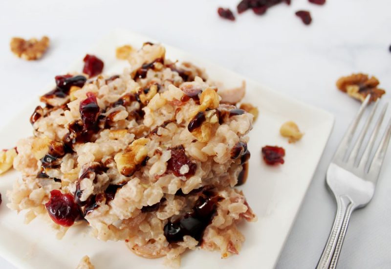 Instant Pot Cranberry Apple Cider Risotto