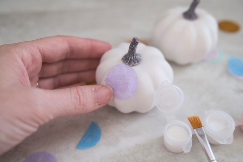 Easy DIY Confetti Pumpkins