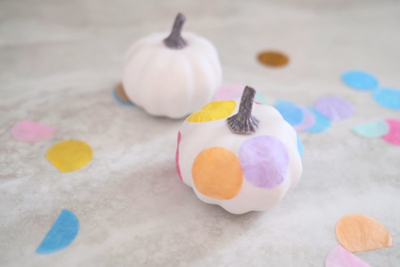 Easy DIY Confetti Pumpkins