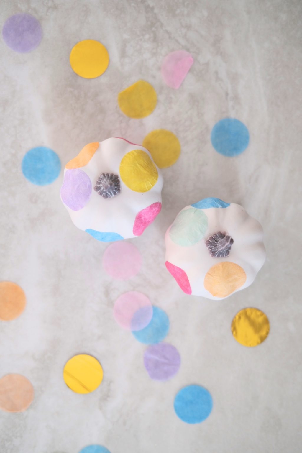 Easy DIY Confetti Pumpkins