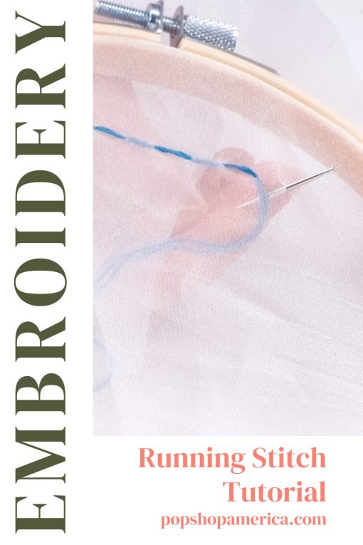 Running Stitch: An Easy Embroidery Stitch Tutorial