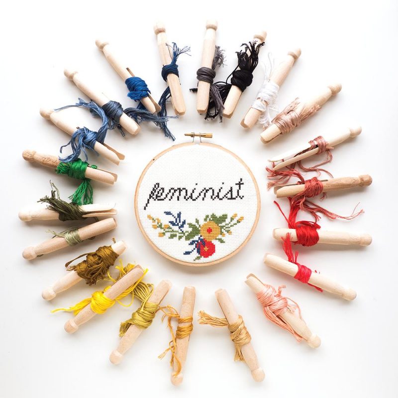 DIY Kit, Feminist Cross Stitch Kit