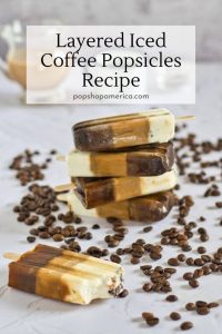 Layered Iced Coffee Popsicles Recipe