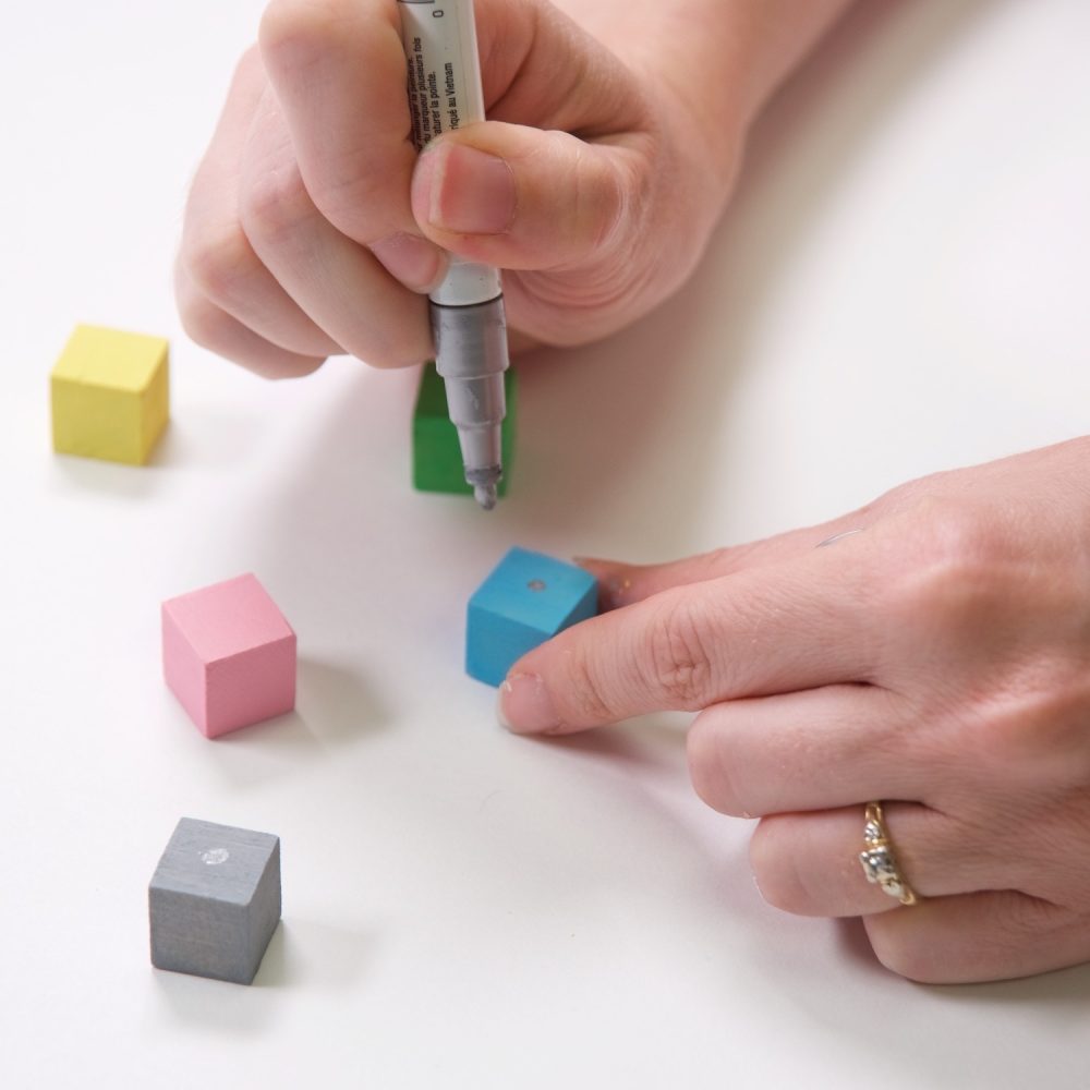 DIY Rainbow Yahtzee Set with Free Yahtzee Score Cards