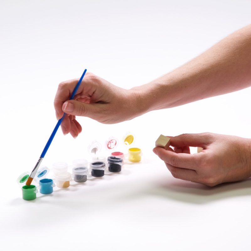 DIY Rainbow Yahtzee Set with Free Yahtzee Score Cards