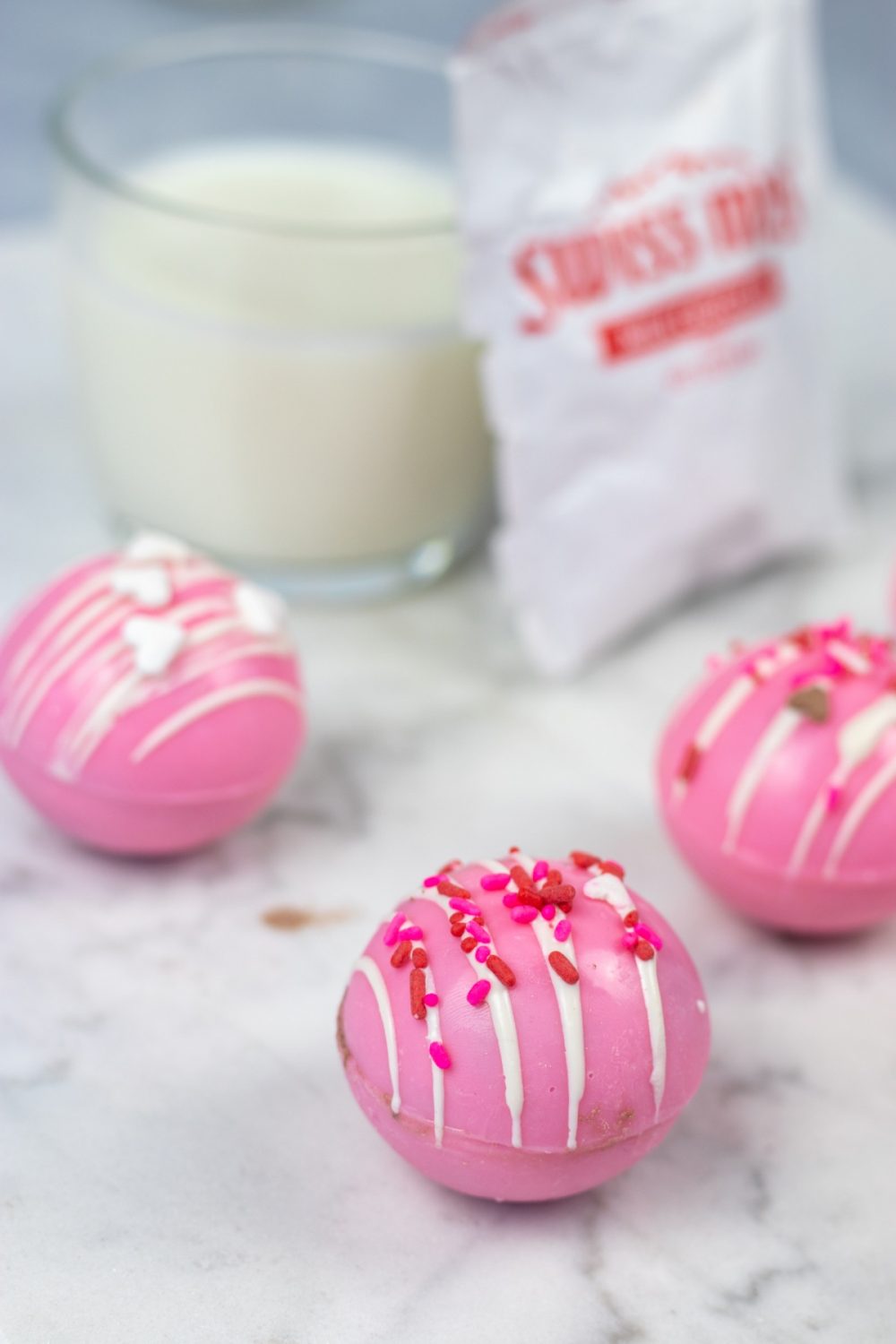 Pink Valentine Hot Chocolate Bombs Recipe