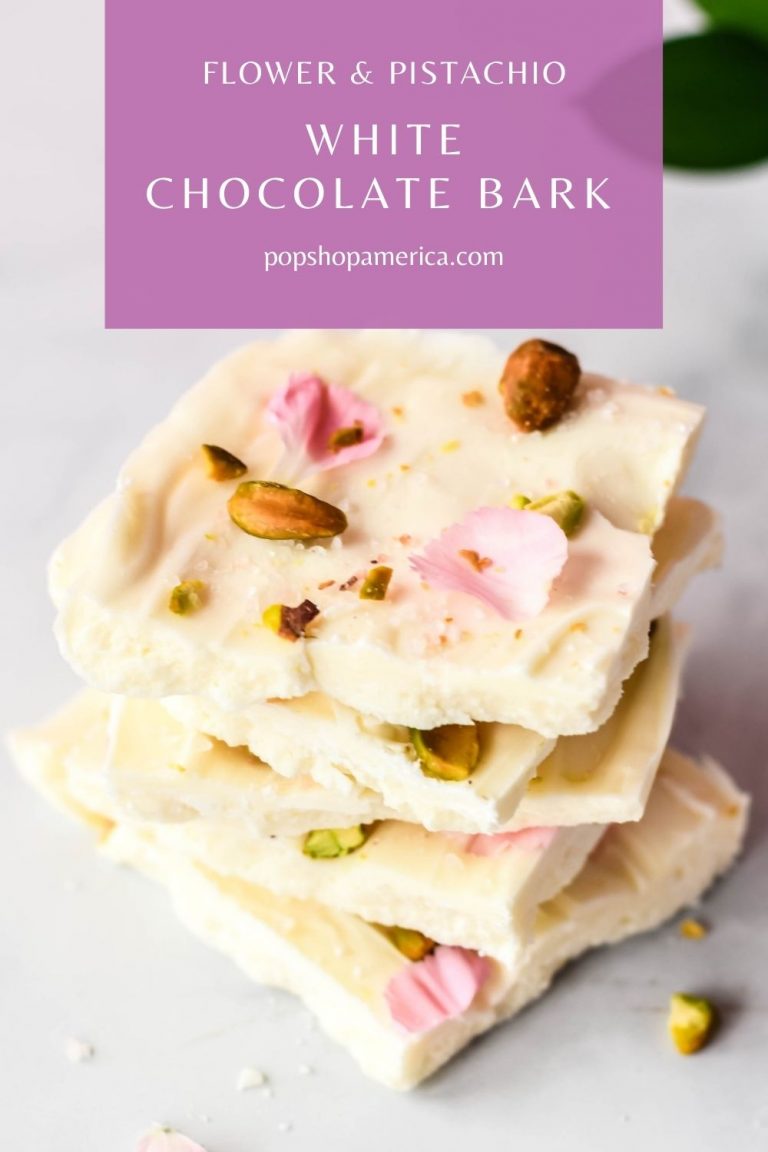 Edible Flower White Chocolate Bark Recipe
