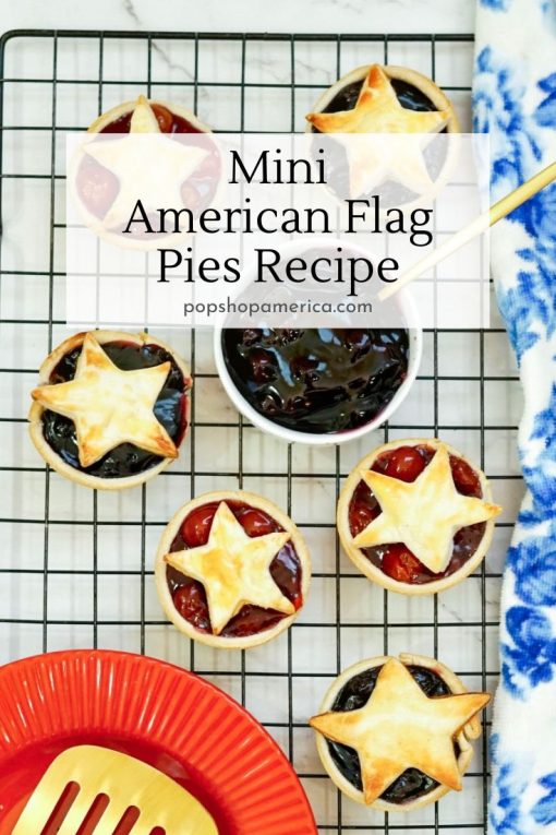 Red, White, and Blue Mini American Flag Pies
