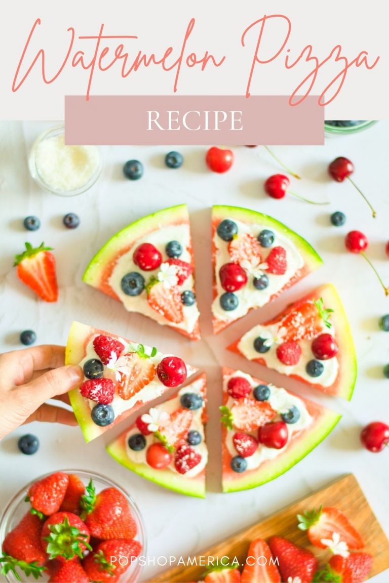 Healthy Watermelon Fruit Pizza Recipe