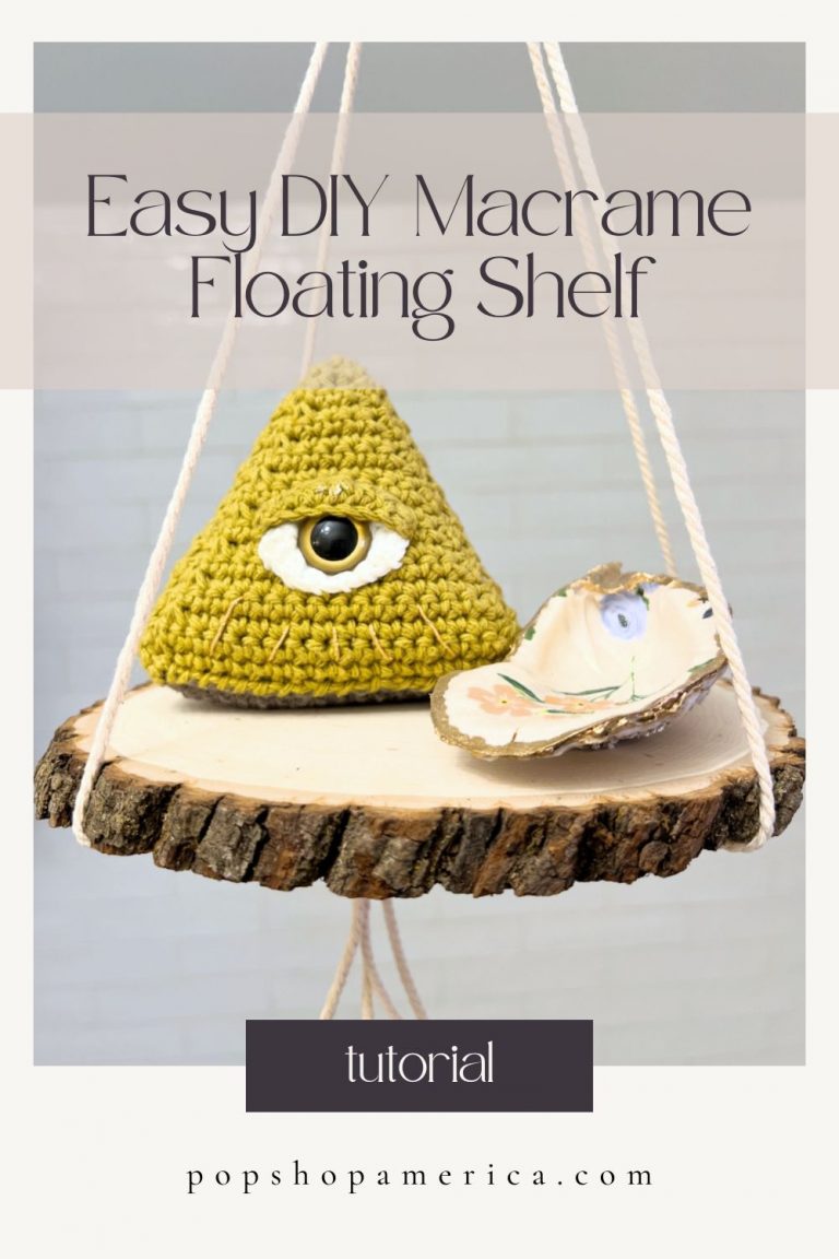 Beginner Friendly DIY Macrame Floating Shelf Tutorial