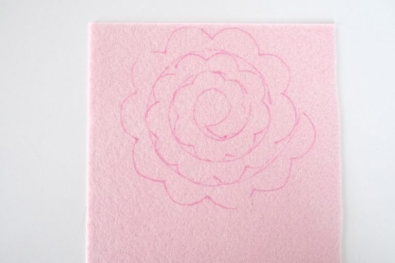 DIY Felt Flowers with Printable Template