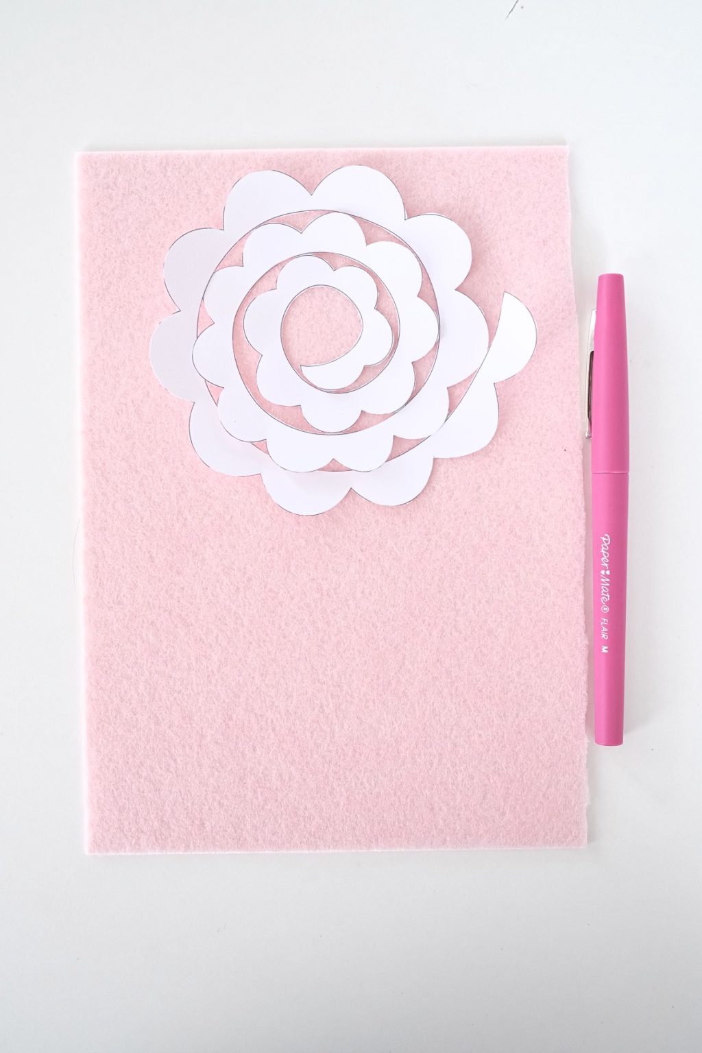 DIY Felt Flowers with Printable Template