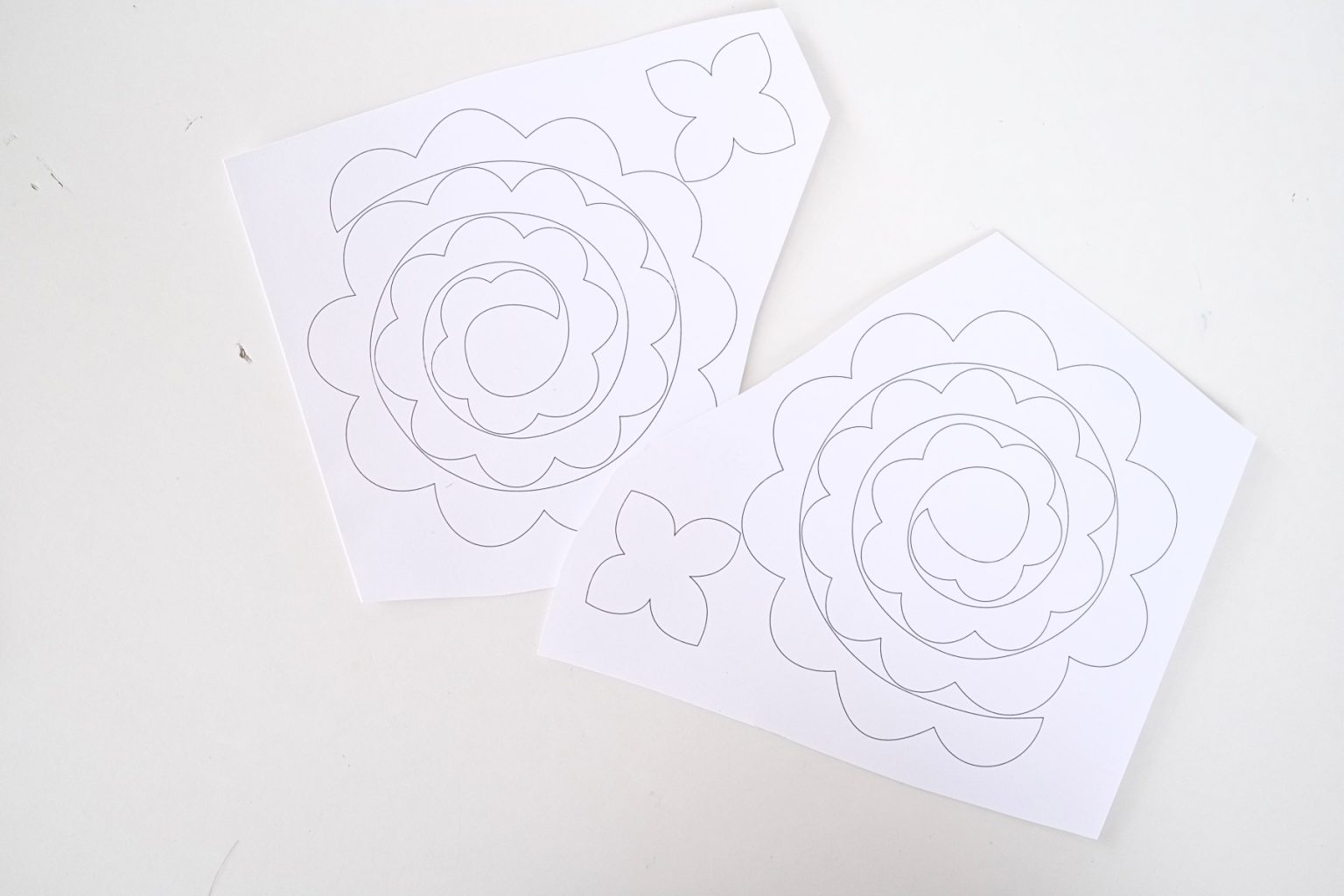 DIY Felt Flowers with Printable Template