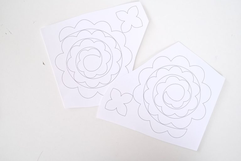 DIY Felt Flowers with Printable Template