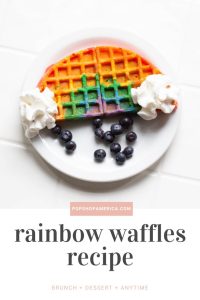 Rainbow Waffles Recipe