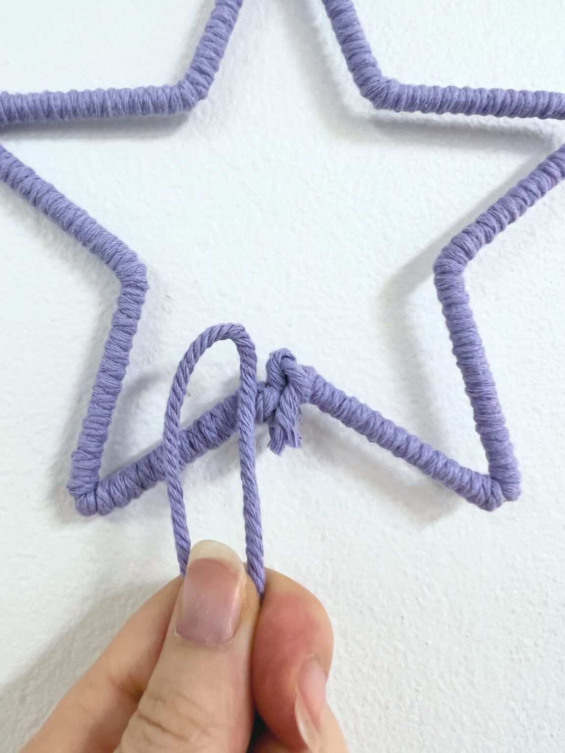 DIY Star Macrame Wall Hanging with Lights