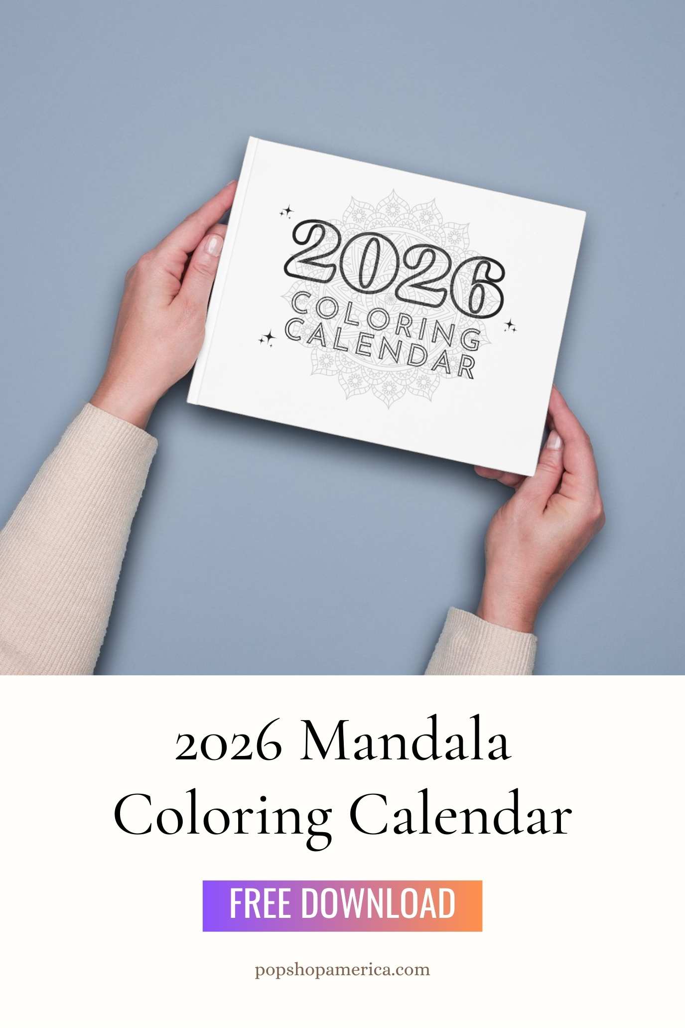 Free Adult Coloring Book Printable Calendar with Plants