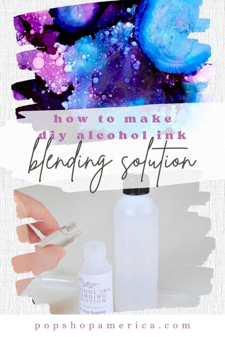 How to Make DIY Alcohol Ink Blending Solution
