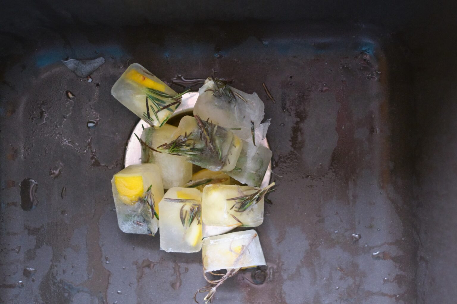 DIY Garbage Disposal Cleaning Ice Cubes
